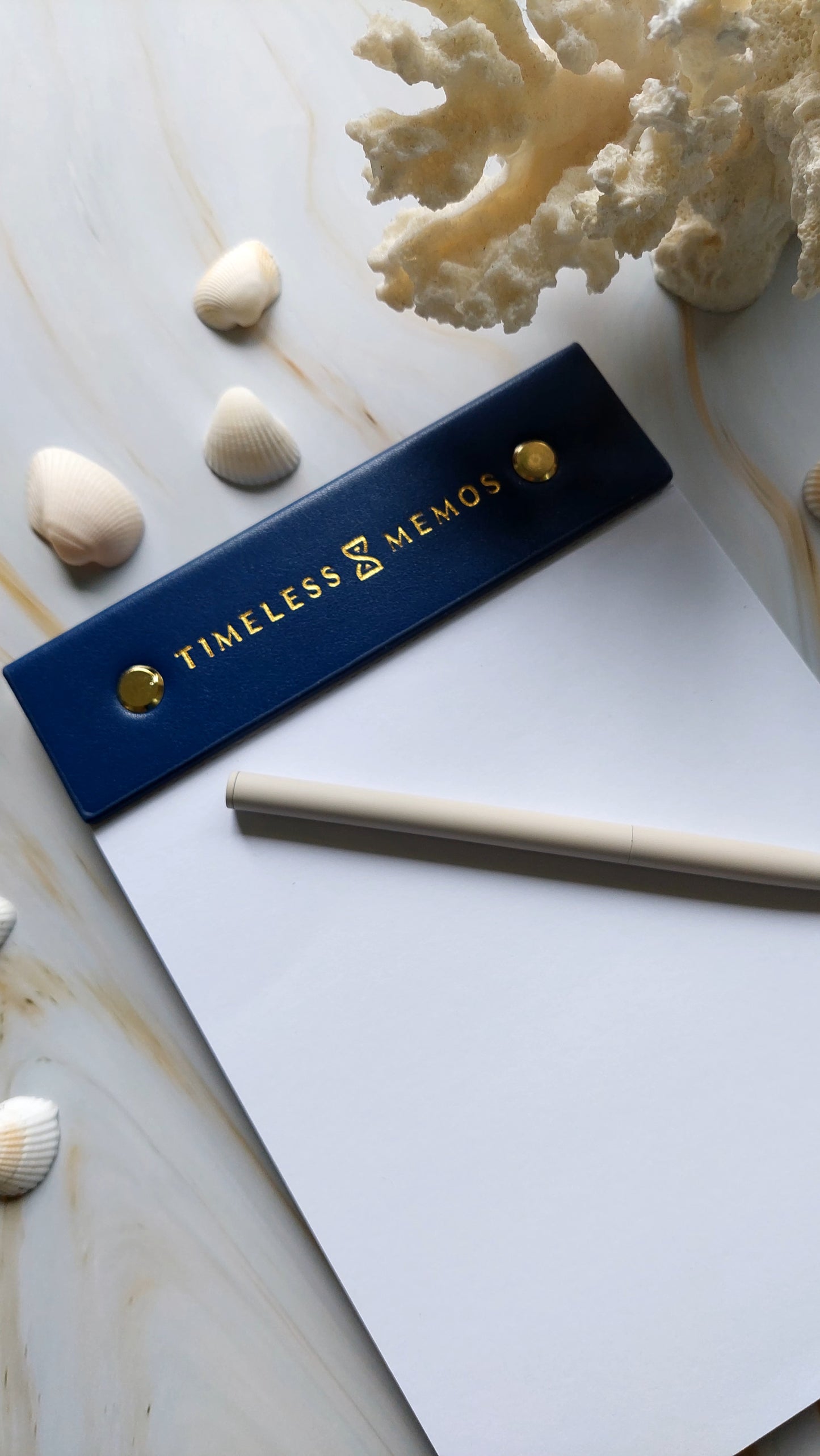 Ocean Blue Notepad – Timeless Memos