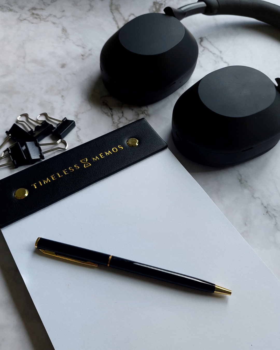 Jet Black Notepad – Timeless Memos